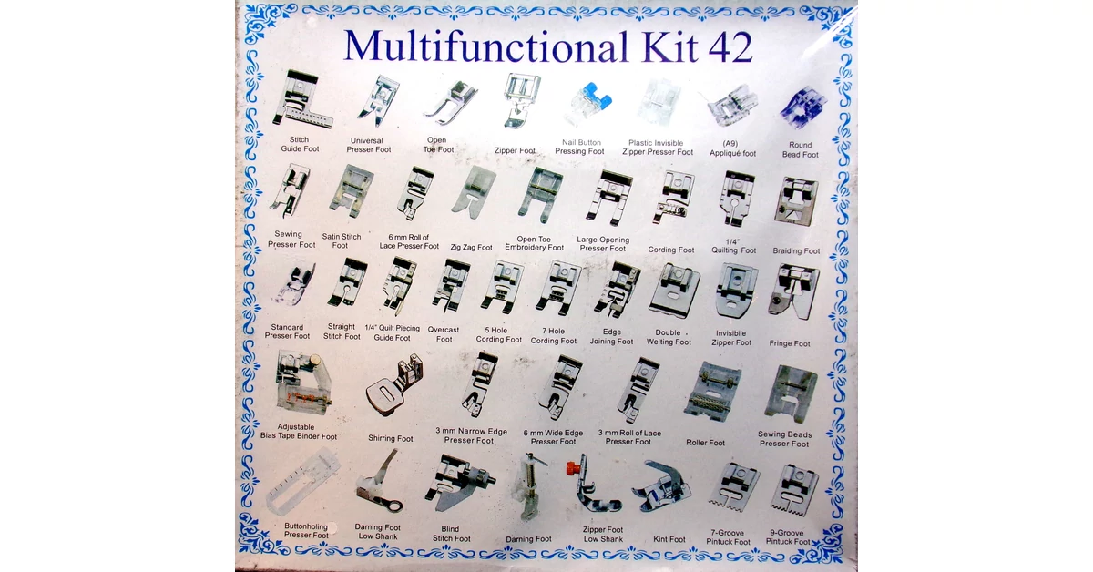 Háztartási varrógép talpak